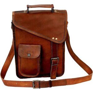 Bags | Leather Satchel Tablet Bag Laptop Case Office Briefcase ...